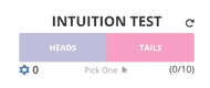 Intuition Test by Flipping Coin | Intuition Tester